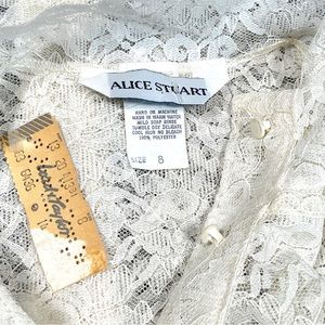 Vintage | Tops | Vintage With Tags Alice Stuart Victorian Lace Blouse ...